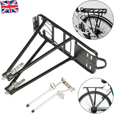 Rear Pannier Rack Alloy Bicycle Bikes Luggage Carrier Rear Mounted 3 ...
