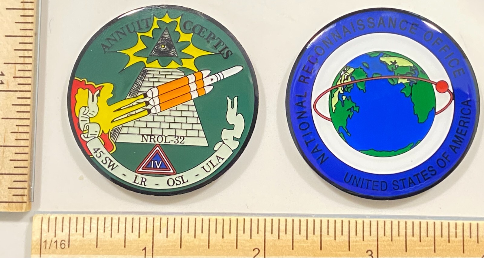 MILITARY BLACK OPS NRO LAUNCH CHALLENGE COIN - NROL 32 ALL SEEING EYE ...