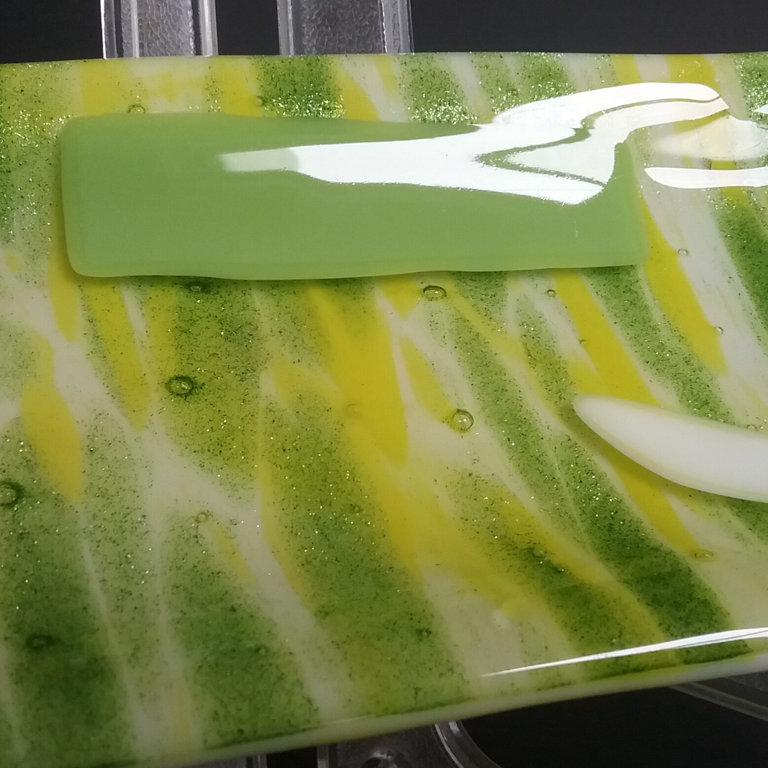 Fused Dichroic Glass Plate Platter Tray | eBay