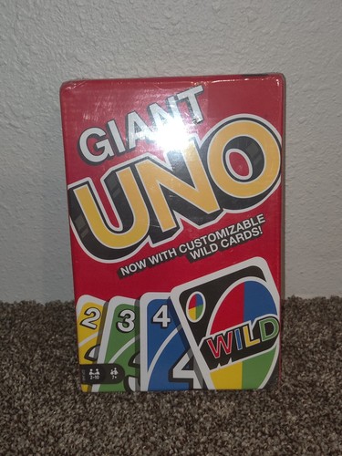 Mattel Giant Uno Cards Jumbo Huge Extra Large King Sized Game BRAND NEW ...