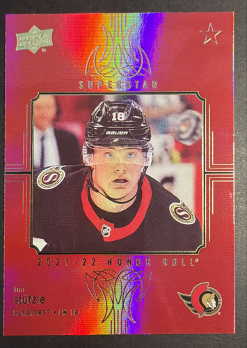 2021-22 Upper Deck Series 2 - Honor Roll Tim Stutzle #HR-76 Red Rainbow ...