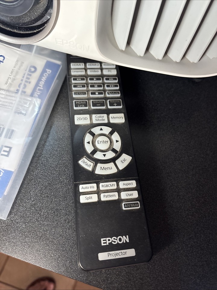 Epson 3010 PowerLite 3D Projector With Remote Plus 3d Glasses | eBay