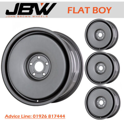 8"x18" JBW FLAT BOY GREY STEEL WHEELS TO SUIT VW TRANSPORTER T5 T5.1 T6 ...