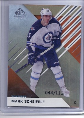 16-17 2016-17 SP GAME USED MARK SCHEIFELE DRAFT YEAR PARALLEL /111 84 ...