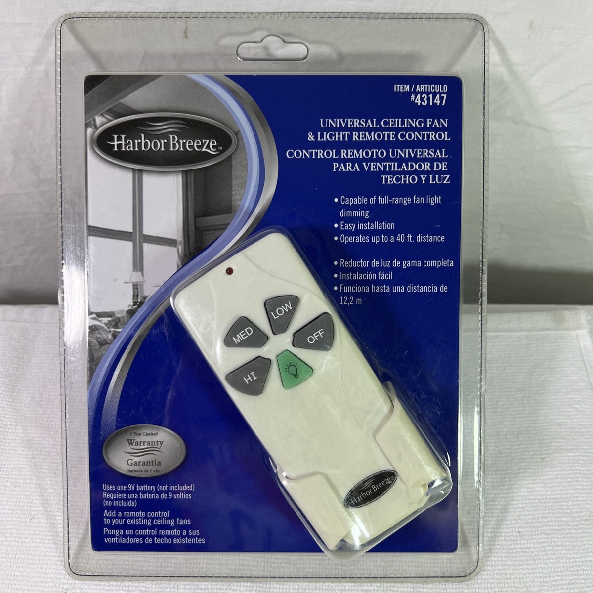 Harbor Breeze Universal Ceiling Fan And Light Remote Control | Shelly ...
