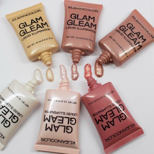 KleanColor Glam Gleam Liquid Glow Illuminator - Shimmer - Smooth - 6 ...