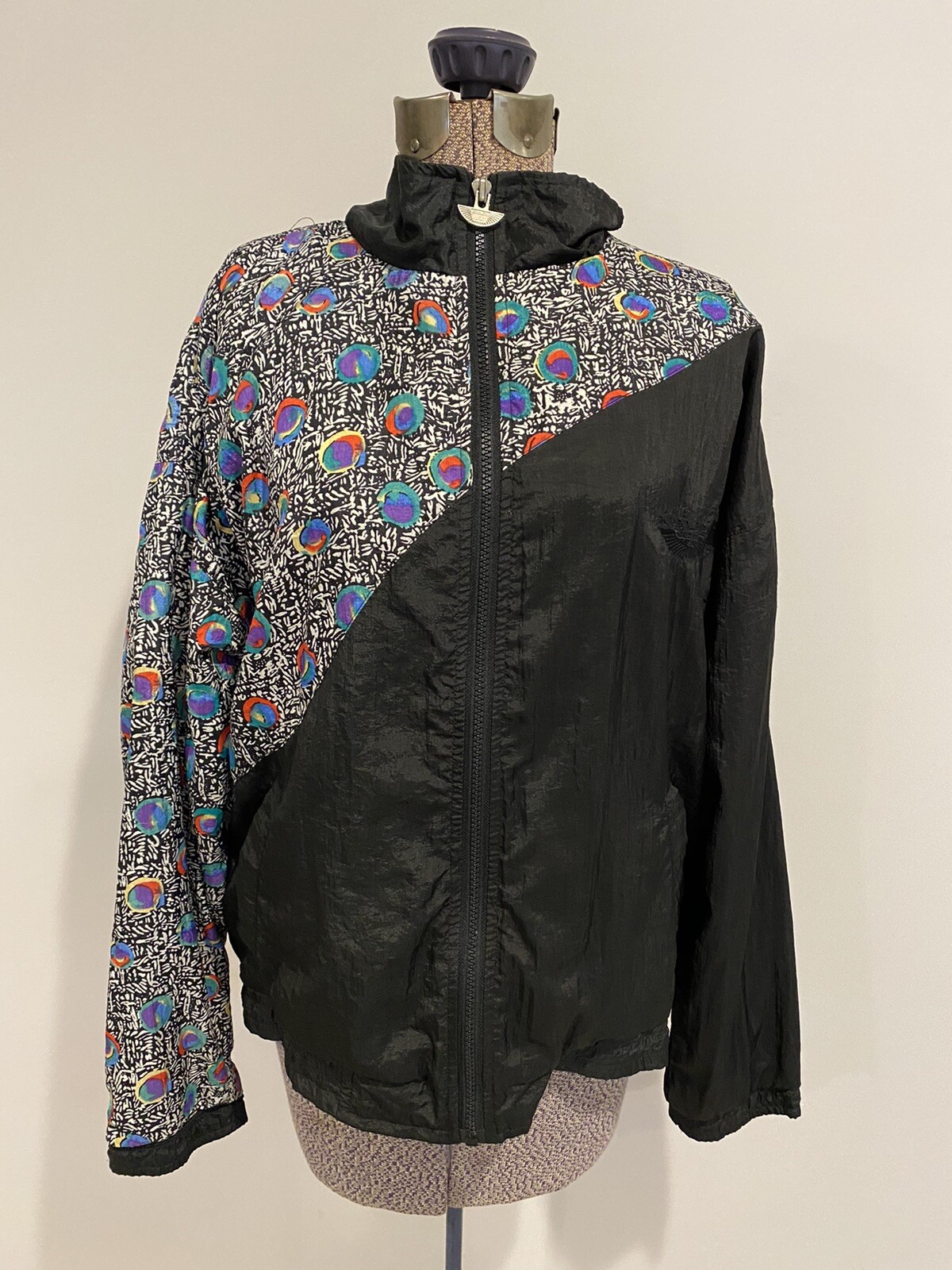 Vintage Jordache Windbreaker 90s Track Jacket Nylon … - Gem