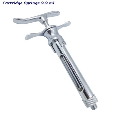 Dental Cartridge Syringe 2.2 ml Lab Anaesthetic Anesthesia Syringes ...