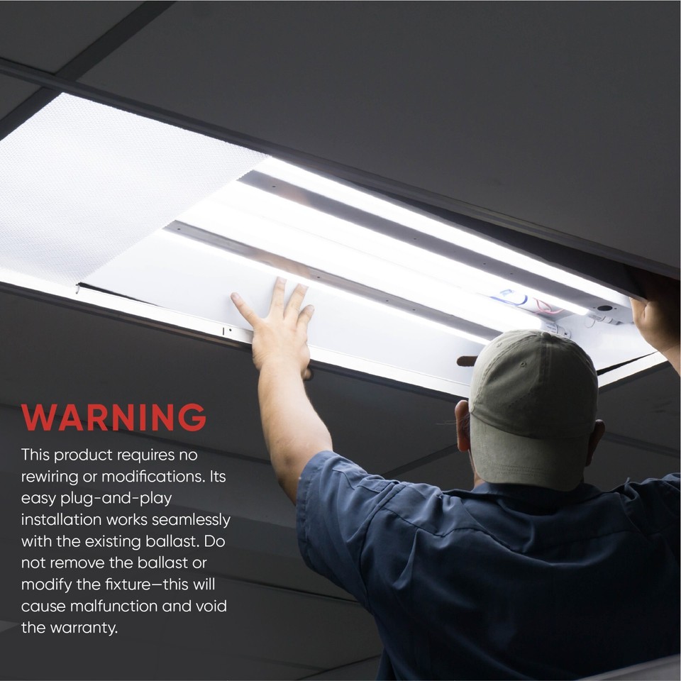 5 ft. T12 Single Pin FA8 LED Type A Plug & Play Replacement for 50W ...