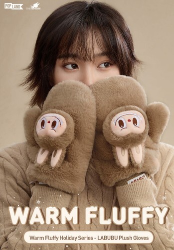 Popmart labubu warm fluffy gloves | eBay