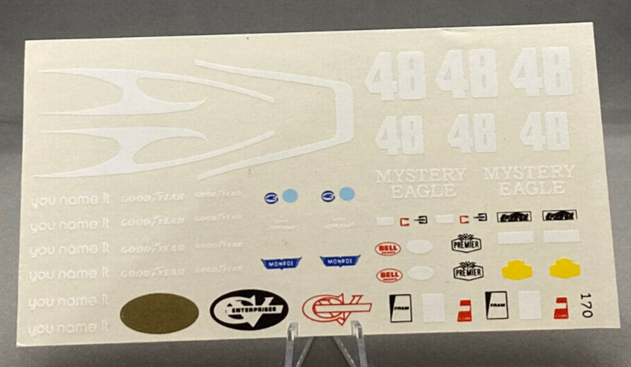 Fred Cady Decals 170 Mystery Eagle 1972 2nd Indy 500 | eBay