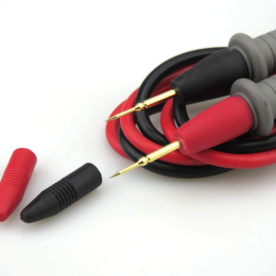 3X Multimeter Test Leads Gold Plated Electrical Probes for Fluke Meter ...