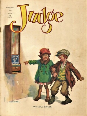 JUDGE MAGAZINE...Satire, Comic...February 5, 1927...Investment Bureau ...