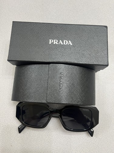 PRADA PR 27ZS Men's Irregular Sunglasses - Black/Gray (PR 27ZS 16K08Z ...