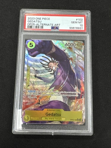 2023 One Piece OP05 Gedatsu OP05-102 Alternate Art English PSA 10 Gem ...