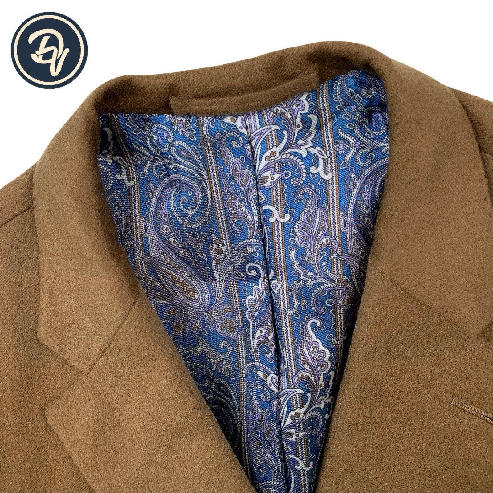 Bespoke 46 S Stephen Kempson 100 % Cashmere Solid Har… - Gem