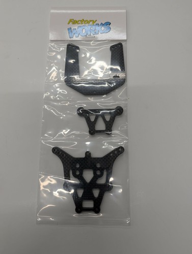 Factory Works RC10B3 Scott Spear designed Carbon B3 Shock Tower Set ...