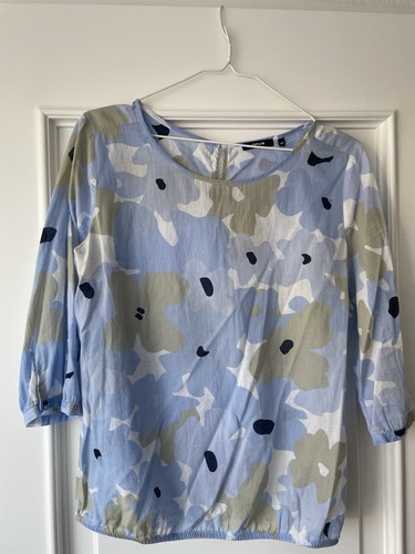 Opus Damen Bluse, Größe 40 Blumen Blau 3/4 Arm | eBay.de