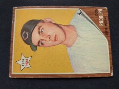 1962 Topps Baseball Card # 224 Don Rudolph - Cleveland Indians (VG/EX ...