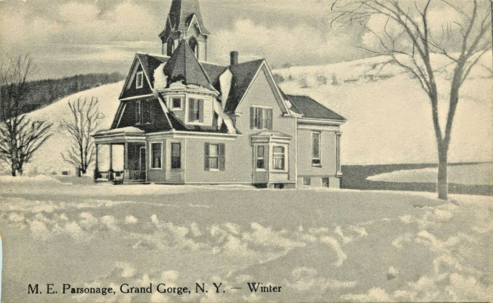 A View Of The Methodist Episcopal Parsonage, Grand Gorge, New York NY ...