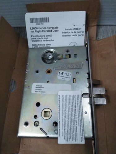 NEW Schlage L9050/60/70/71 R/H Lock Mortise Lockset Office Door (BODY ...