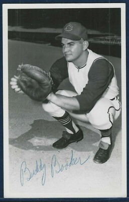 Ultra Rare BUDDY BOOKER Signed 1966 CLEVELAND INDIANS Team Issued ...