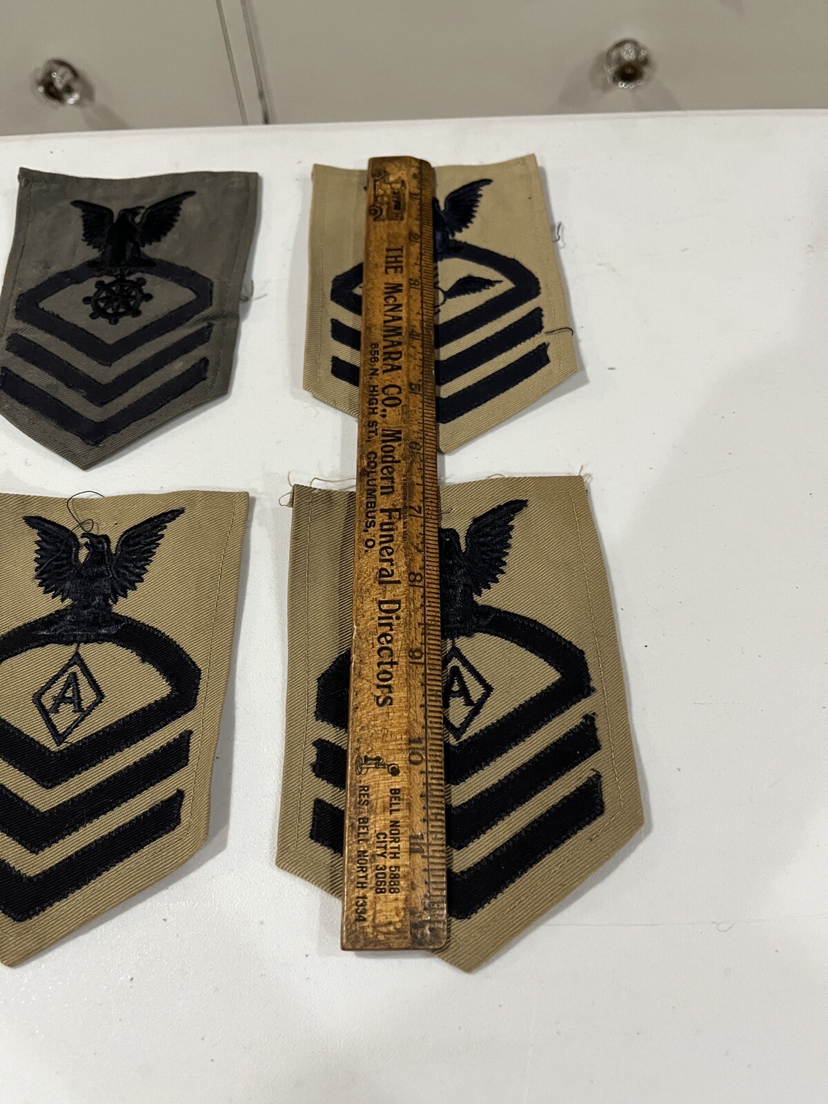Lot Of 4 WWII US NAVY ENLISTED PILOT CPO RATING PATCH - KAHKI RATE ...