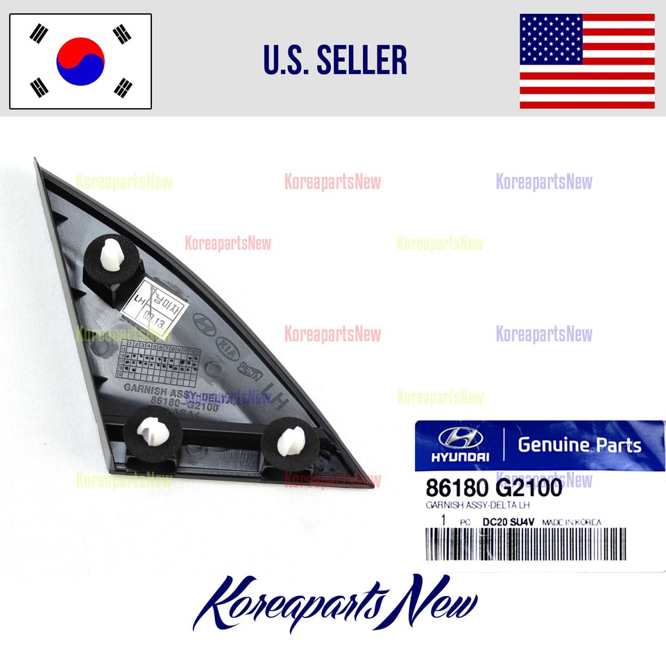 Fender Corner Trim Molding Left DRIVER Chrome Molding Hyundai IONIQ ...