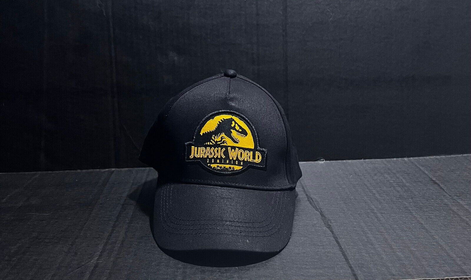 Jurassic World Hat Cap mens Strapback Black Universal Studios T Rex ...