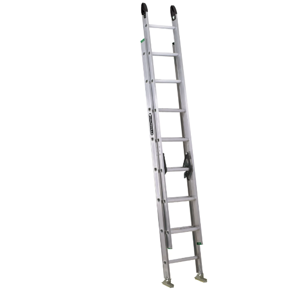 EXTENSION LADDER 9-Foot Aluminum 16 Ft Reach 225 Lbs Load Capacity | eBay