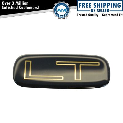 OEM 15036136 LT Nameplate Emblem Black & Gold for Chevy Pickup Truck ...