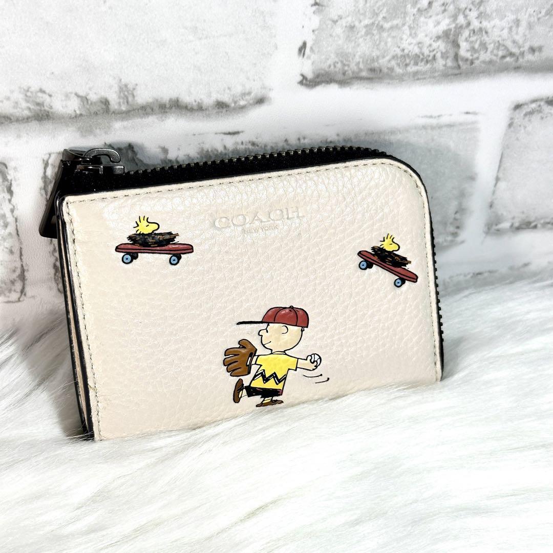Coach Peanuts Collaboration Snoopy Coin Case White j… - Gem
