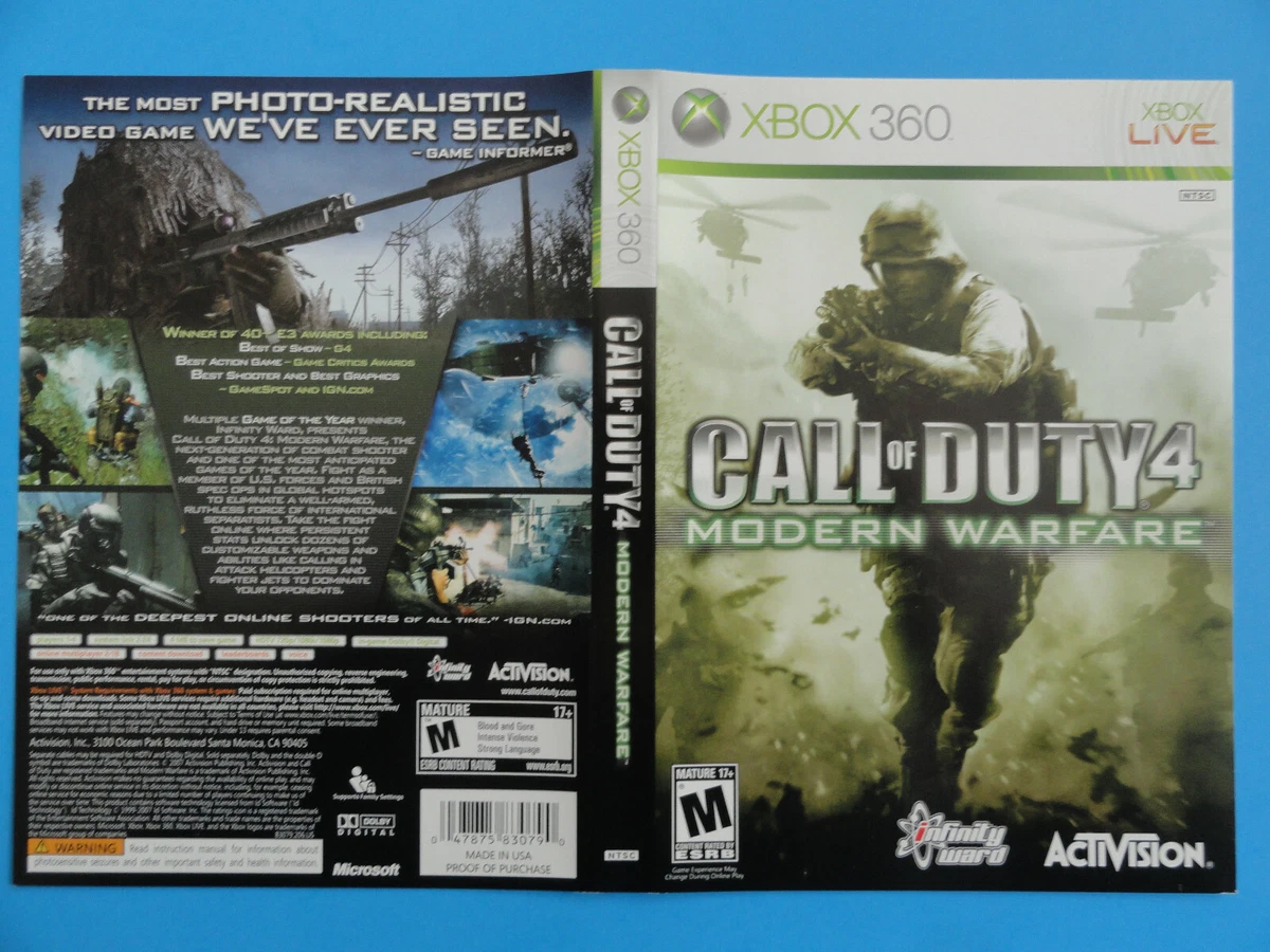 Call Of Duty Modern Warfare 3 Xbox 360 Cover