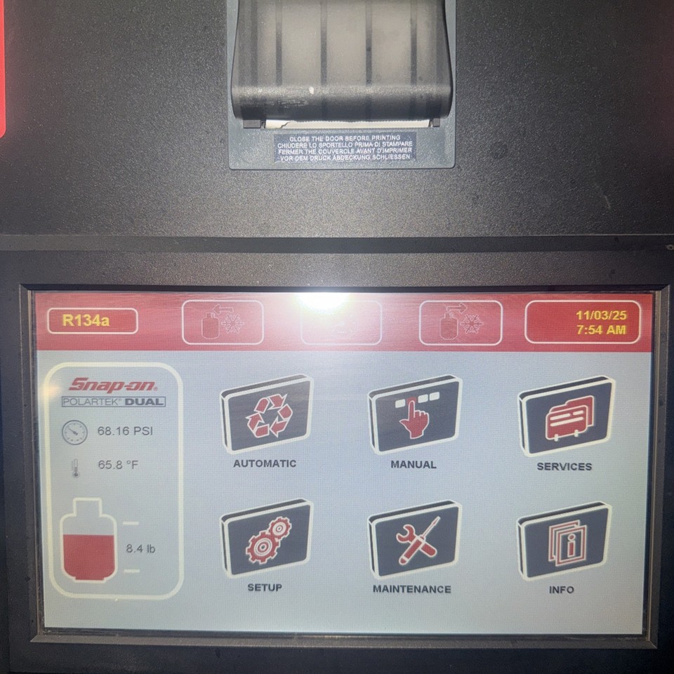 Snap-on Polartek Dual AC Machine Cars / Trucks Air Conditioning Machine ...