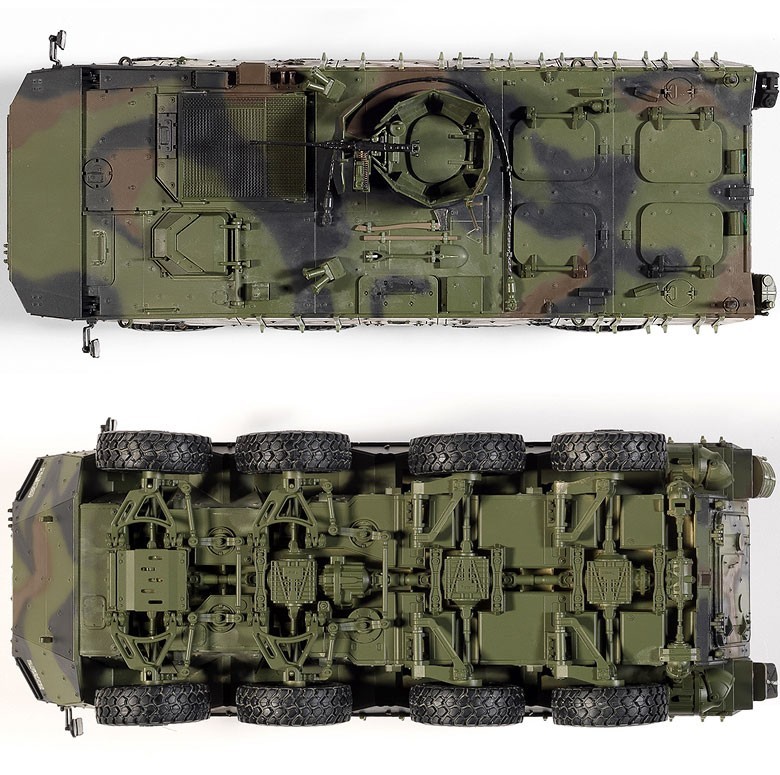 Academy 1/35 R.O.K Army K808 Wheeled Armored Vehicle APC Plastic Model ...