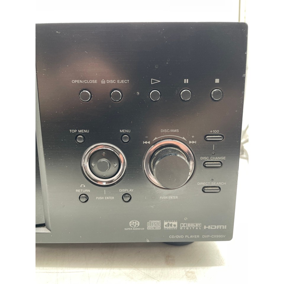 Sony DVP-CX995V Disc Explorer 400 CD/DVD Player Changer Black | eBay