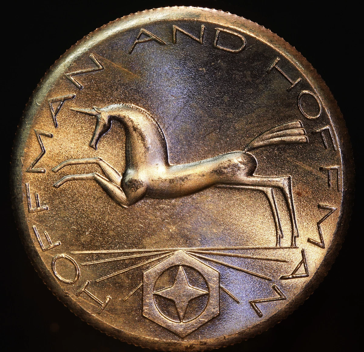 Silver Plane Unicorn Coins