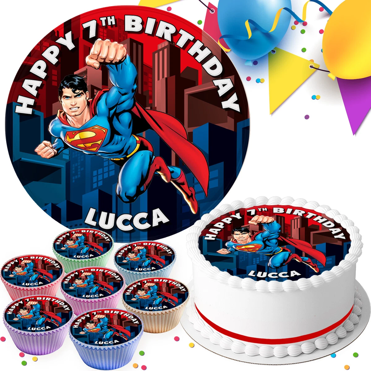 Superman Cake Topper