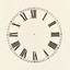 New Replacement Roman Clock Dials Faces Strong Card Paper - Sizes 50mm ...