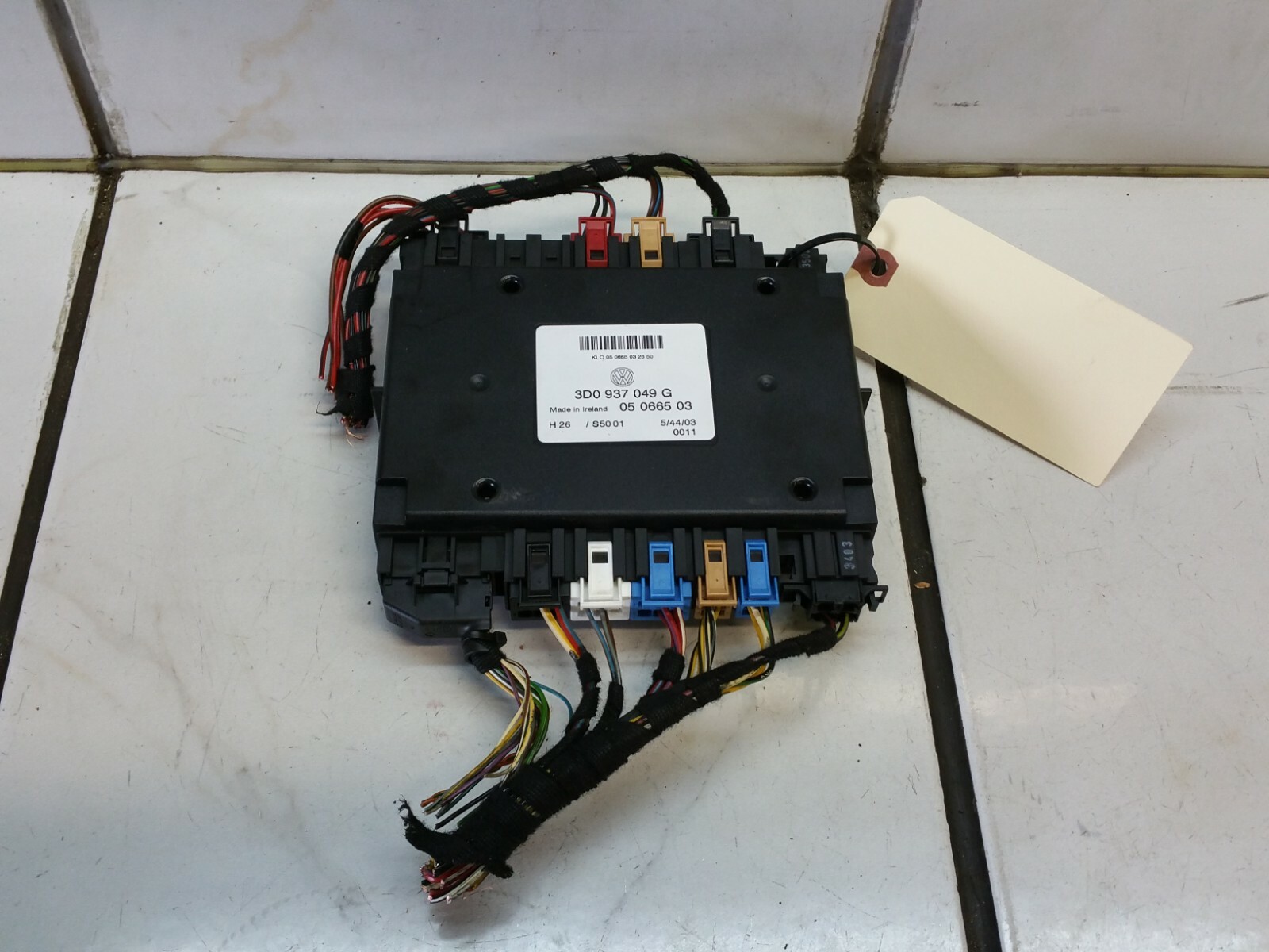 2004 VW VOLKSWAGEN PHAETON ONBOARD POWER SUPPLY MODULE 3D0937049G | eBay