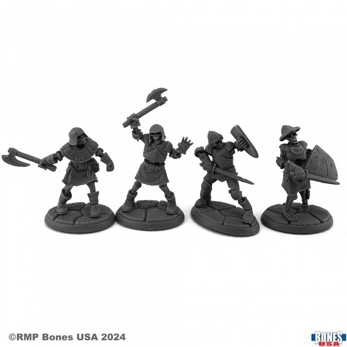 Reaper 30176 Skeleton Guardians II [4] (Bones USA Legends) Undead ...