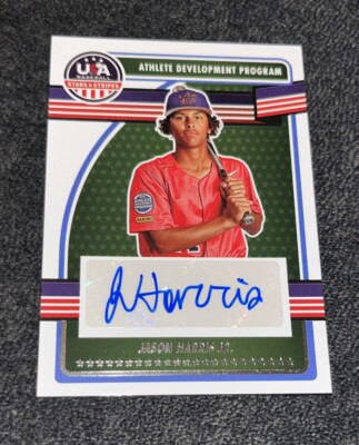 JASON HARRIS JR. 2023 Panini Stars & Stripes ATHLETE DEVELOPMENT ROOKIE ...