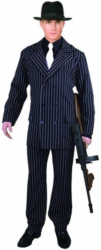 Gangster Suit Mob Boss Mafia Pimp 20's Fancy Dress Up Halloween Adult ...