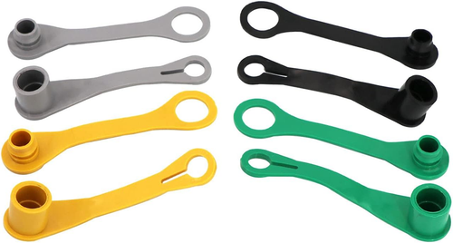 Pack of 8 Hydraulic Fitting Coupler Port Plug Dust Cap Protector Cover ...