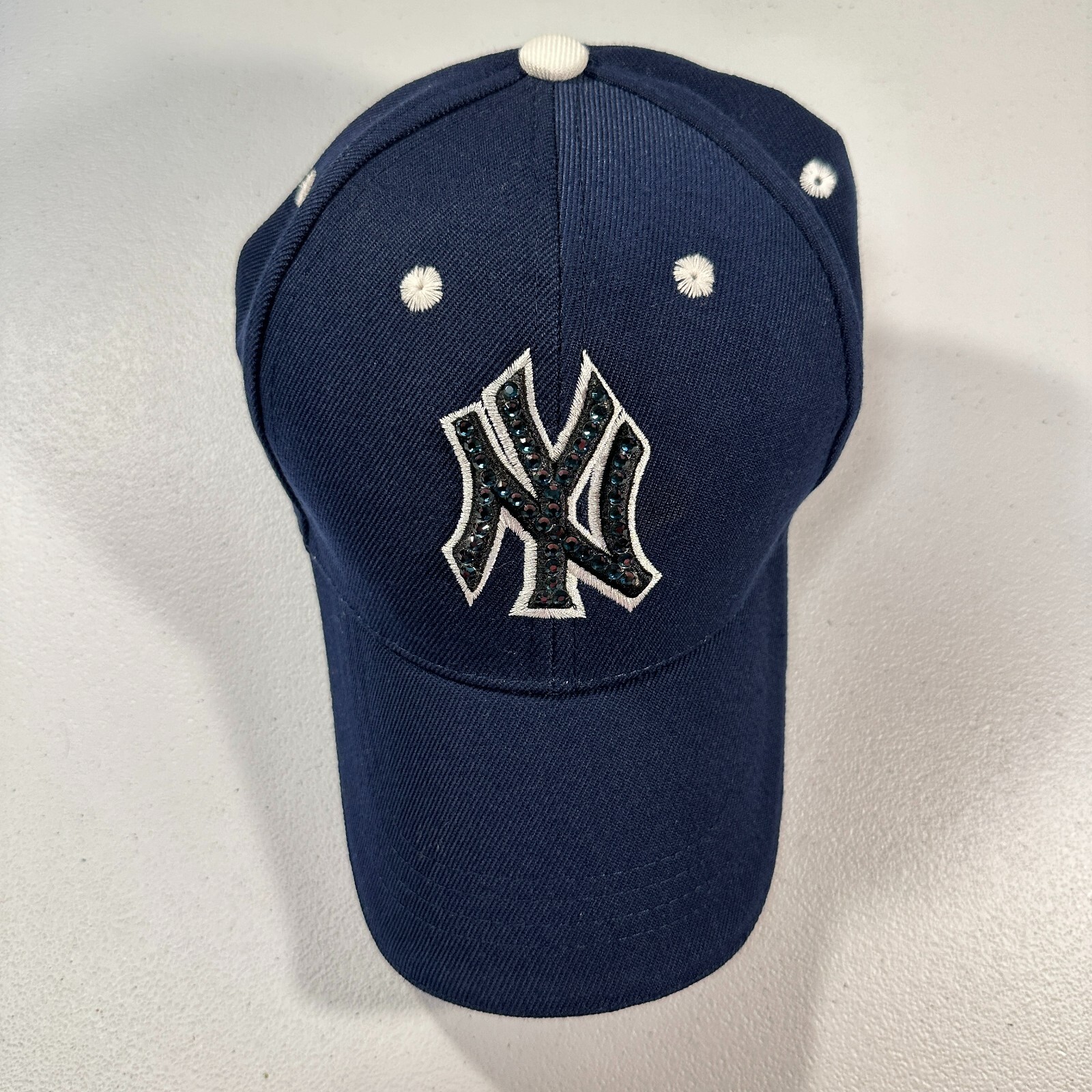 NY Yankees Logo Baseball Unisex Embroidered Adjustable Cap Hat Rhinestones