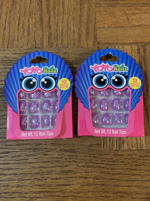 YO-YO Nails Press On Kids 12 Pieces 2 Boxes | eBay