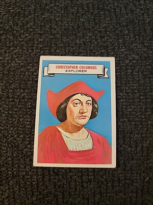 1967 Topps Who Am I? Trading Cards - Christopher Columbus #21 - OC2191 ...