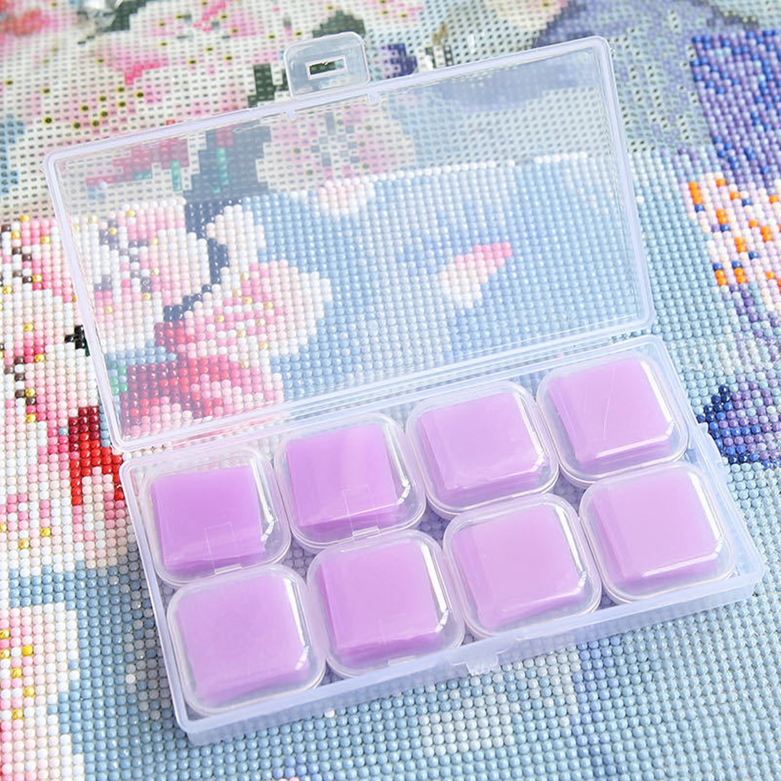 48pcs Painting Glue Clay with Transparent Box Diy Diamond Painting Tool ...