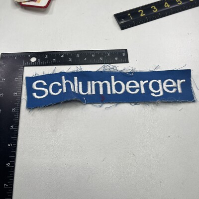 Vtg HUGE As-Is-ROUGH-Condition SCHLUMBERGER Gas Oil Industry Patch B033 ...