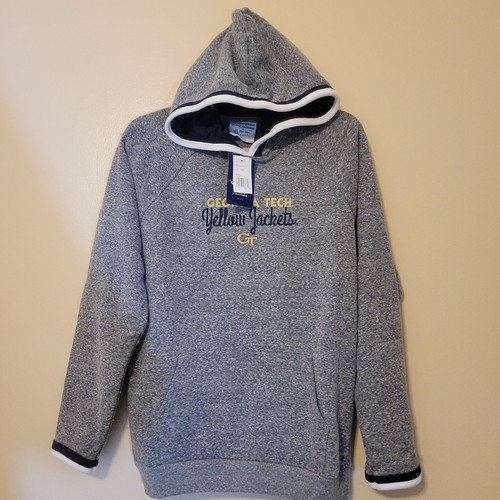 Champion Sweater Georgia Tech Yellow Jackets Adult Medium Gray Blue ...